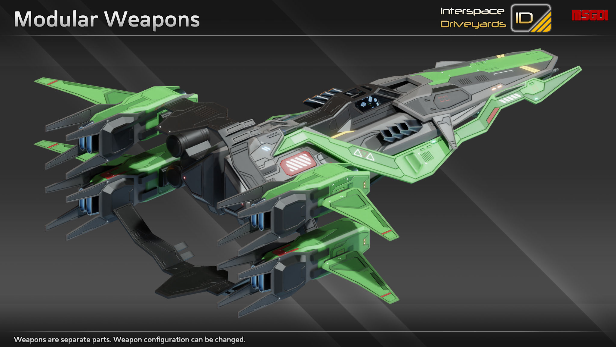 3D model ISD Modular Fighter VR / AR / low-poly | CGTrader