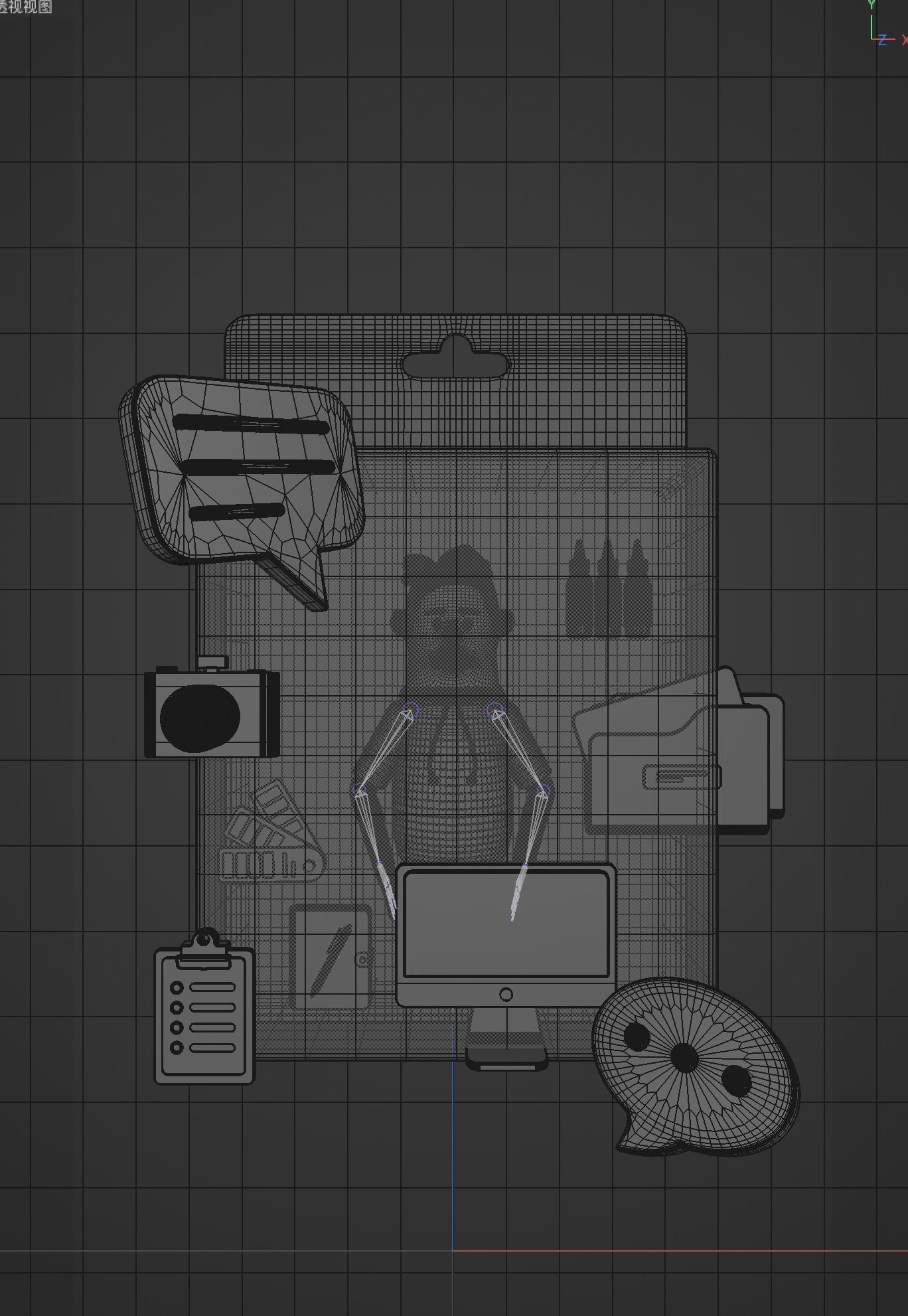 BOX and person 3D model | CGTrader