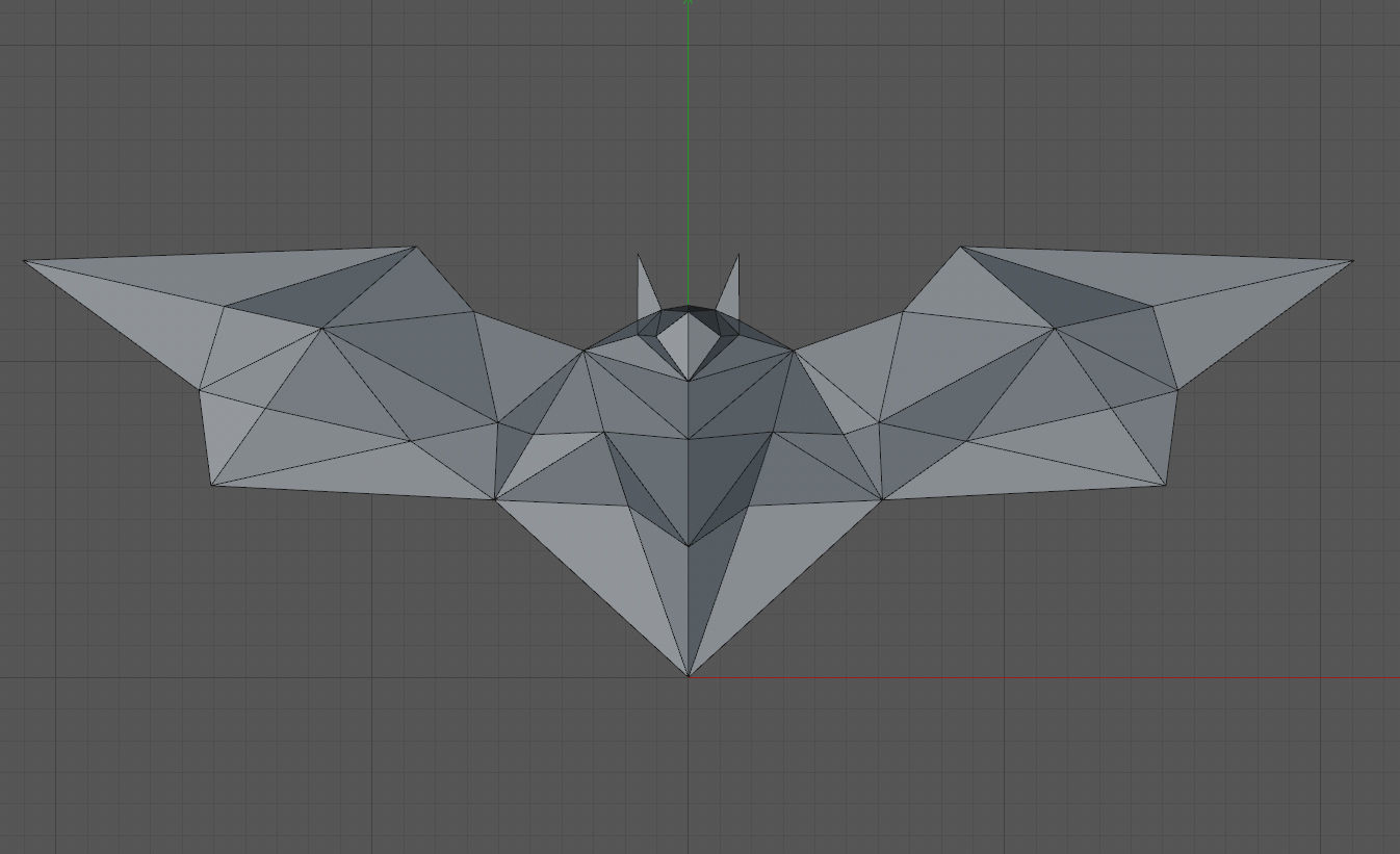 Low Poly Bat 3D model 3D printable | CGTrader