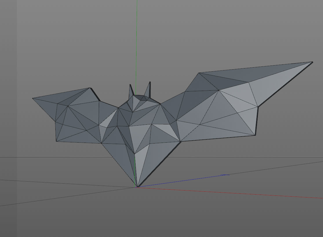 Low Poly Bat 3D model 3D printable | CGTrader