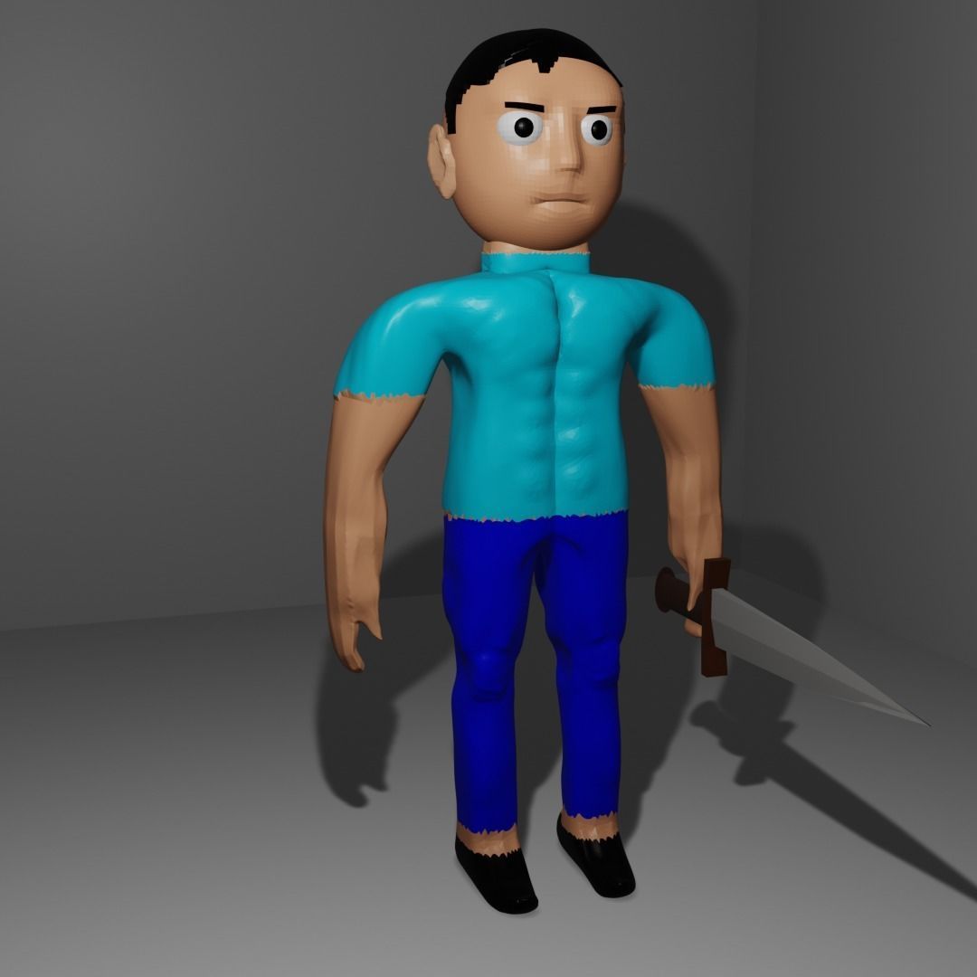 Steve in real life 3D model | CGTrader