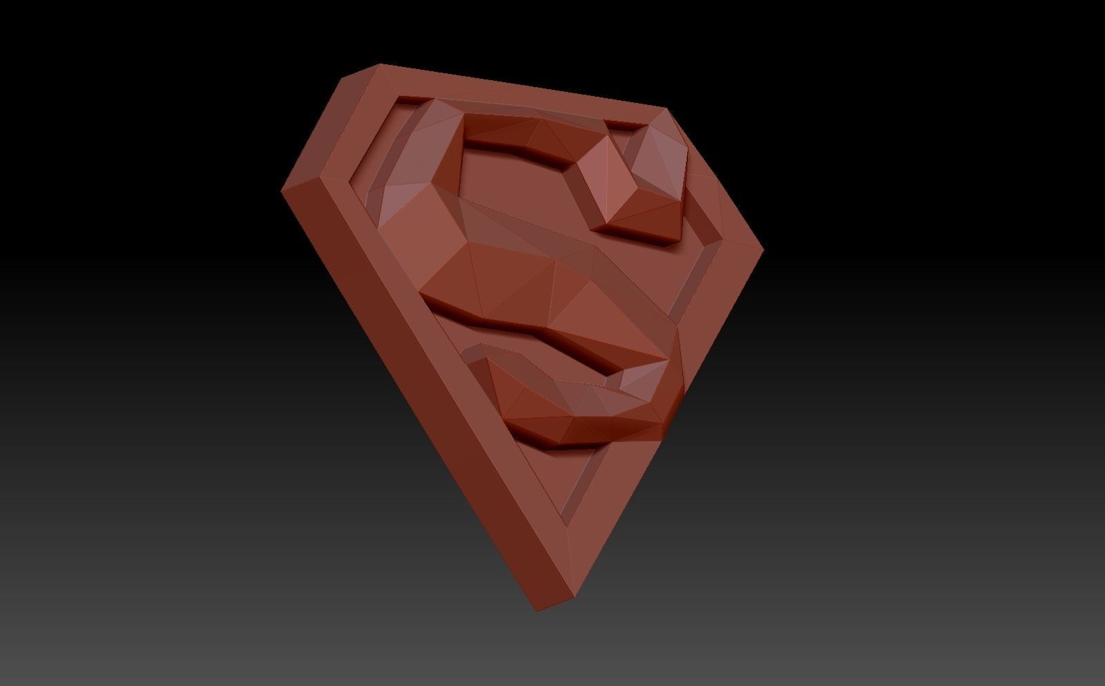 Superman logo 3D model 3D printable | CGTrader