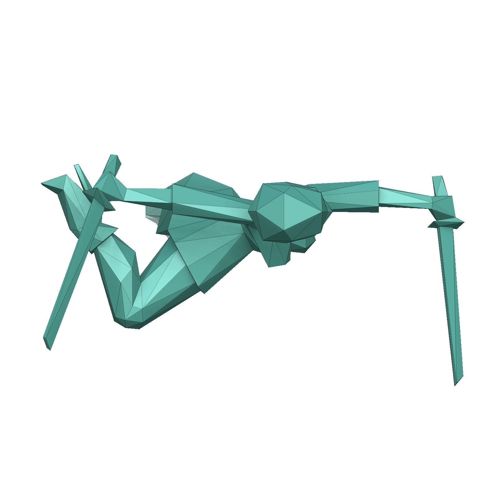 Low poly ninja 3D model 3D printable | CGTrader