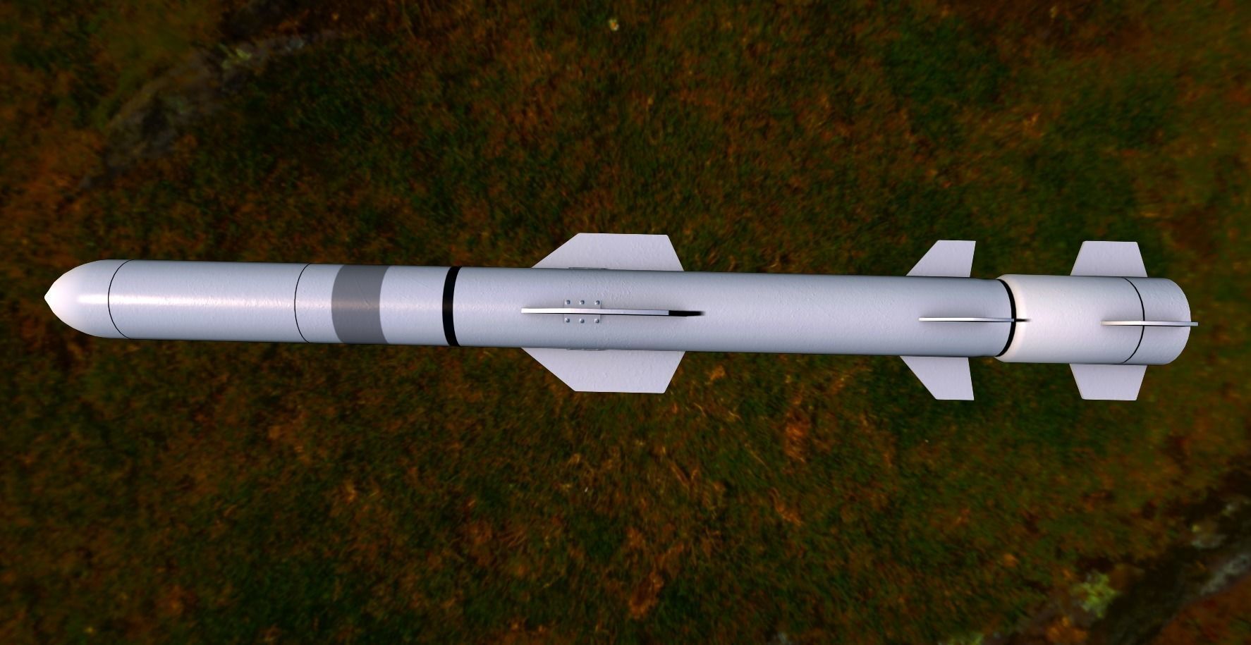 3D model Harpoon Missile VR / AR / low-poly | CGTrader