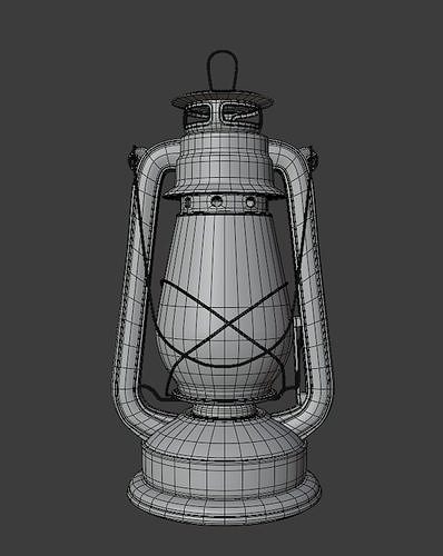 MID REALISTIC LANTERN 3D model | CGTrader