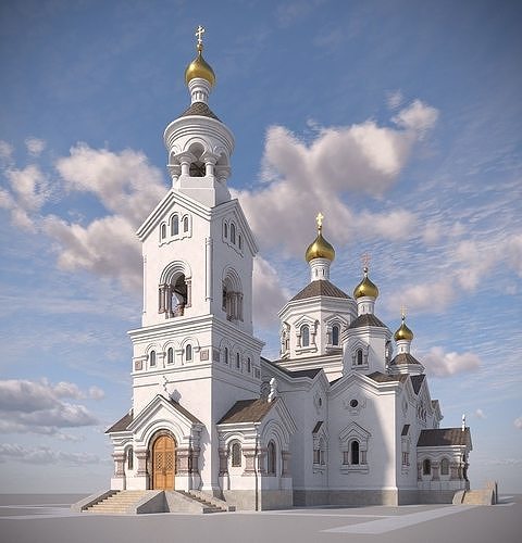 Orthodox church 3D model | CGTrader