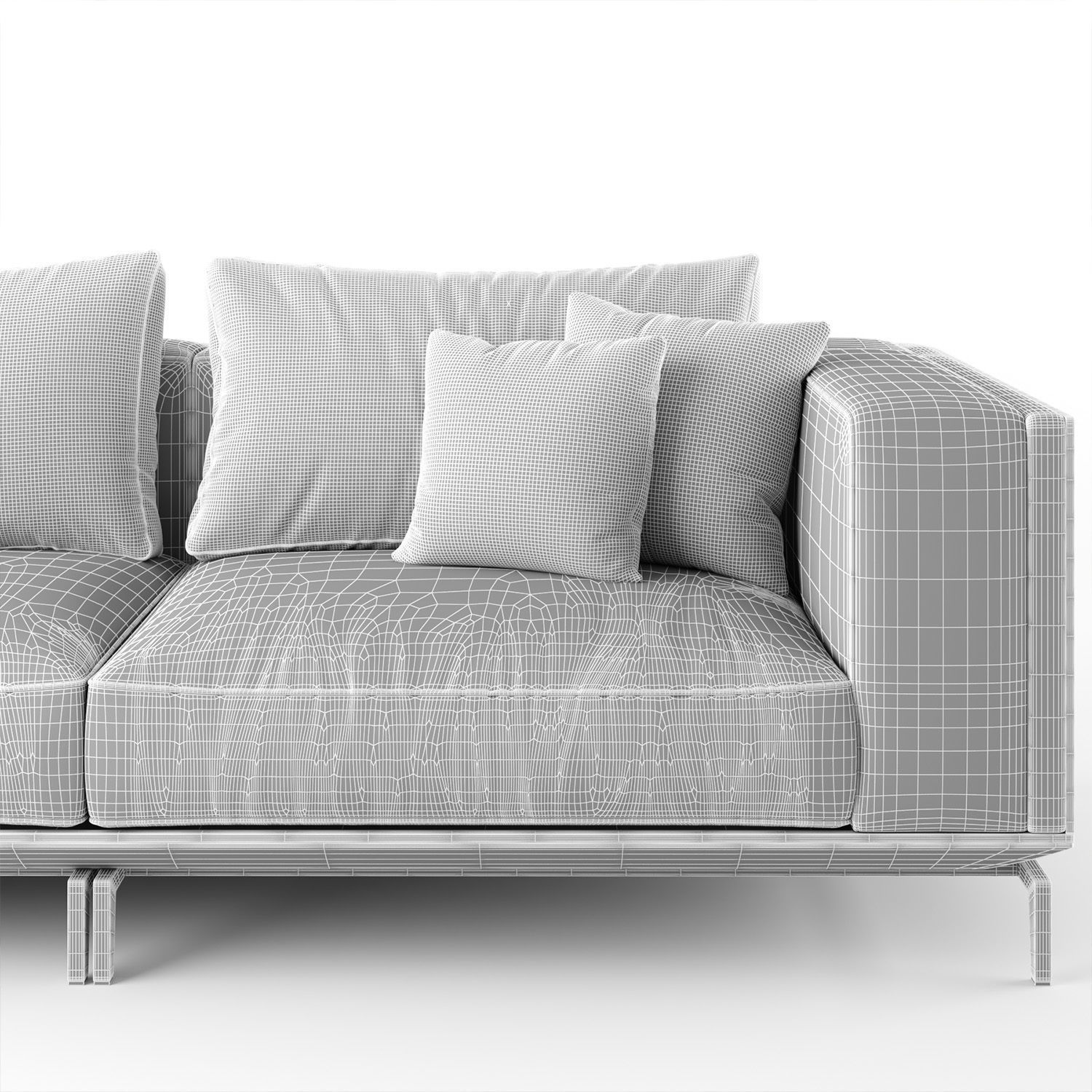 Visionnaire BACKSTAGE 3 seater sofa 3D model | CGTrader
