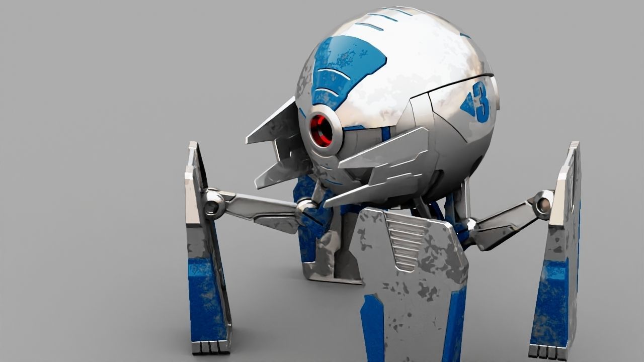 Ball Droid rigged - animated character 3D model animated rigged | CGTrader