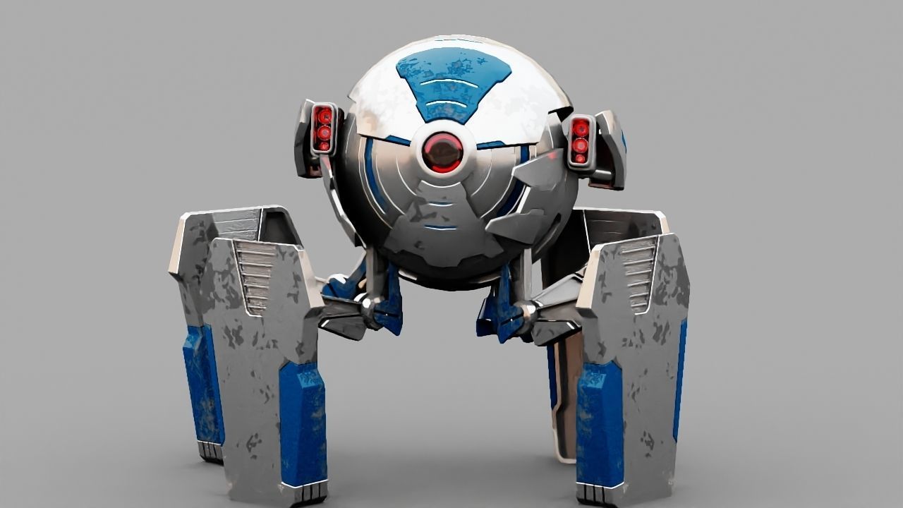 Ball Droid rigged - animated character 3D model animated rigged | CGTrader