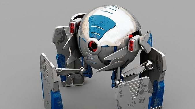 Ball Droid rigged - animated character 3D model animated rigged | CGTrader
