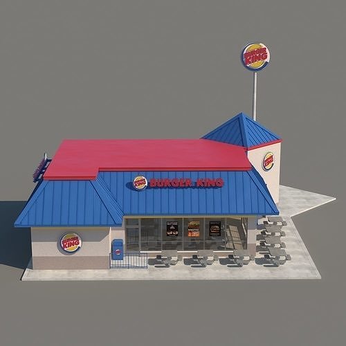 Burger King Restaurant 3D model | CGTrader