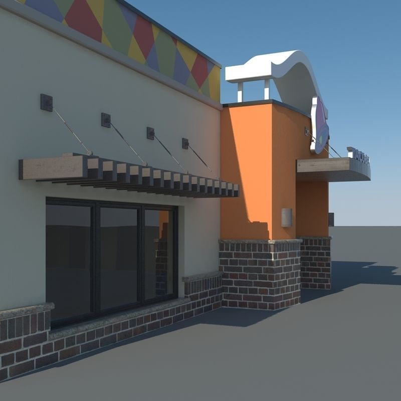 Taco Bell Restaurant 3D model | CGTrader