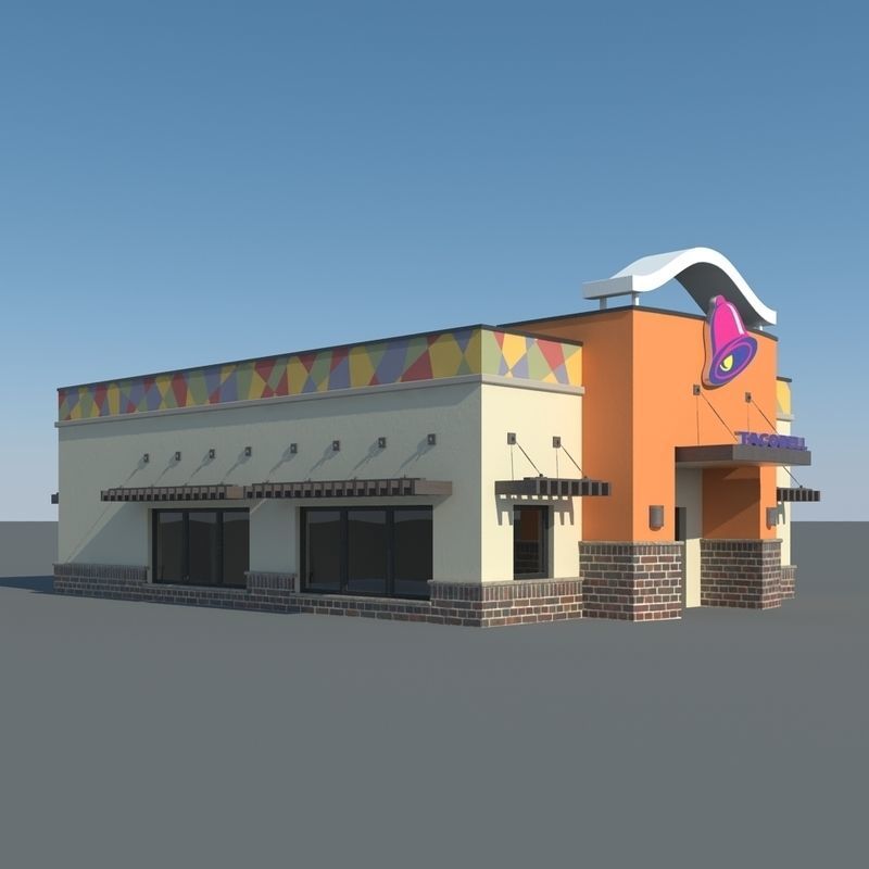 Taco Bell Restaurant 3D model | CGTrader