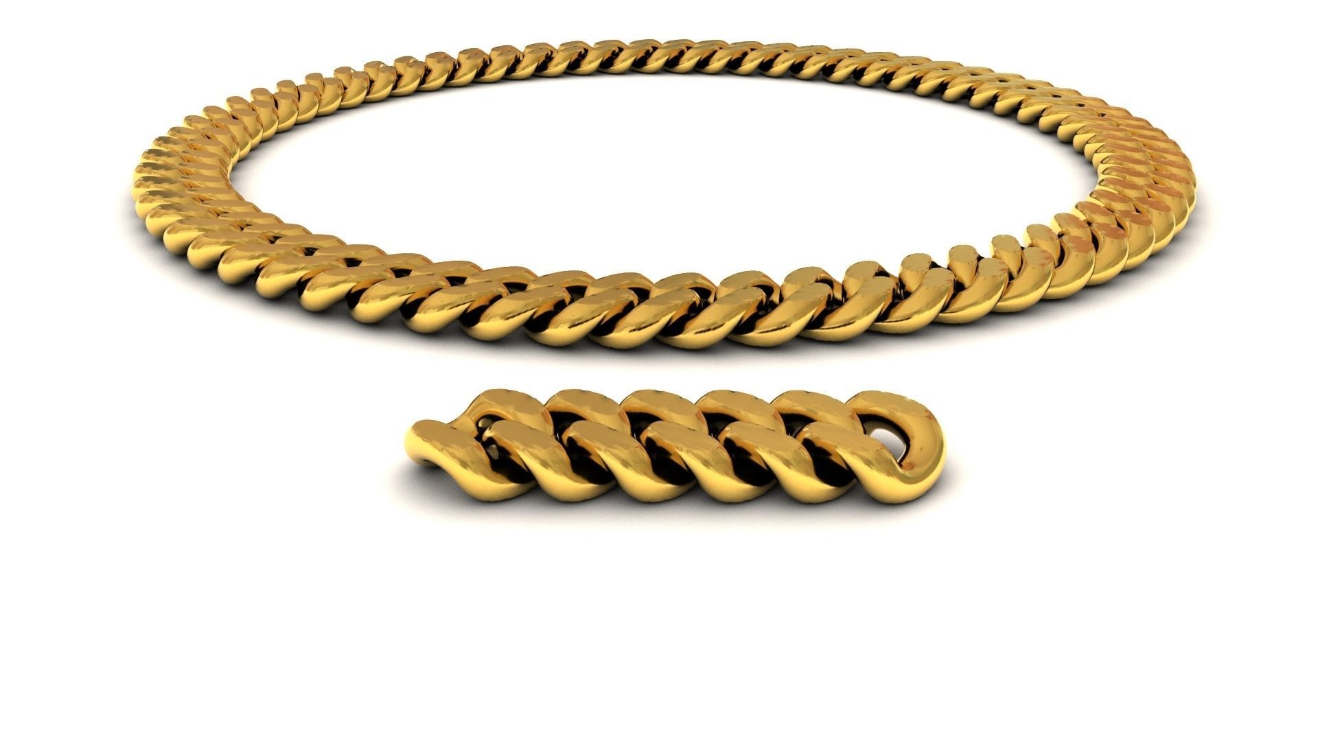 3D model Gold Chain 3D model VR / AR / low-poly | CGTrader