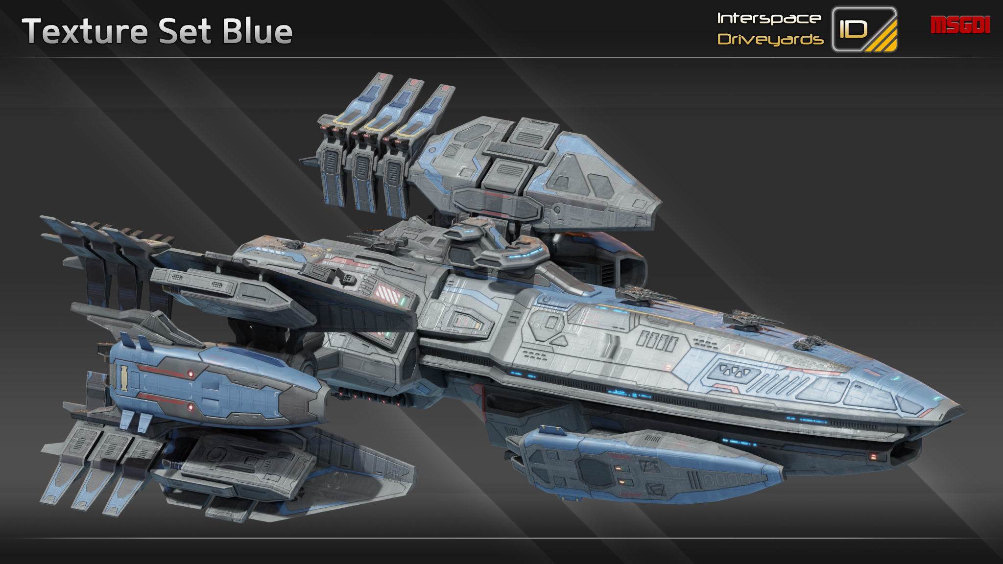 Interspace Driveyards Spaceship Collection VR / AR / low-poly | CGTrader