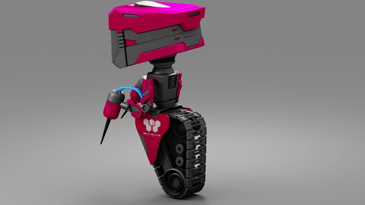 Utility bot rigged - animated character 3D model animated rigged | CGTrader