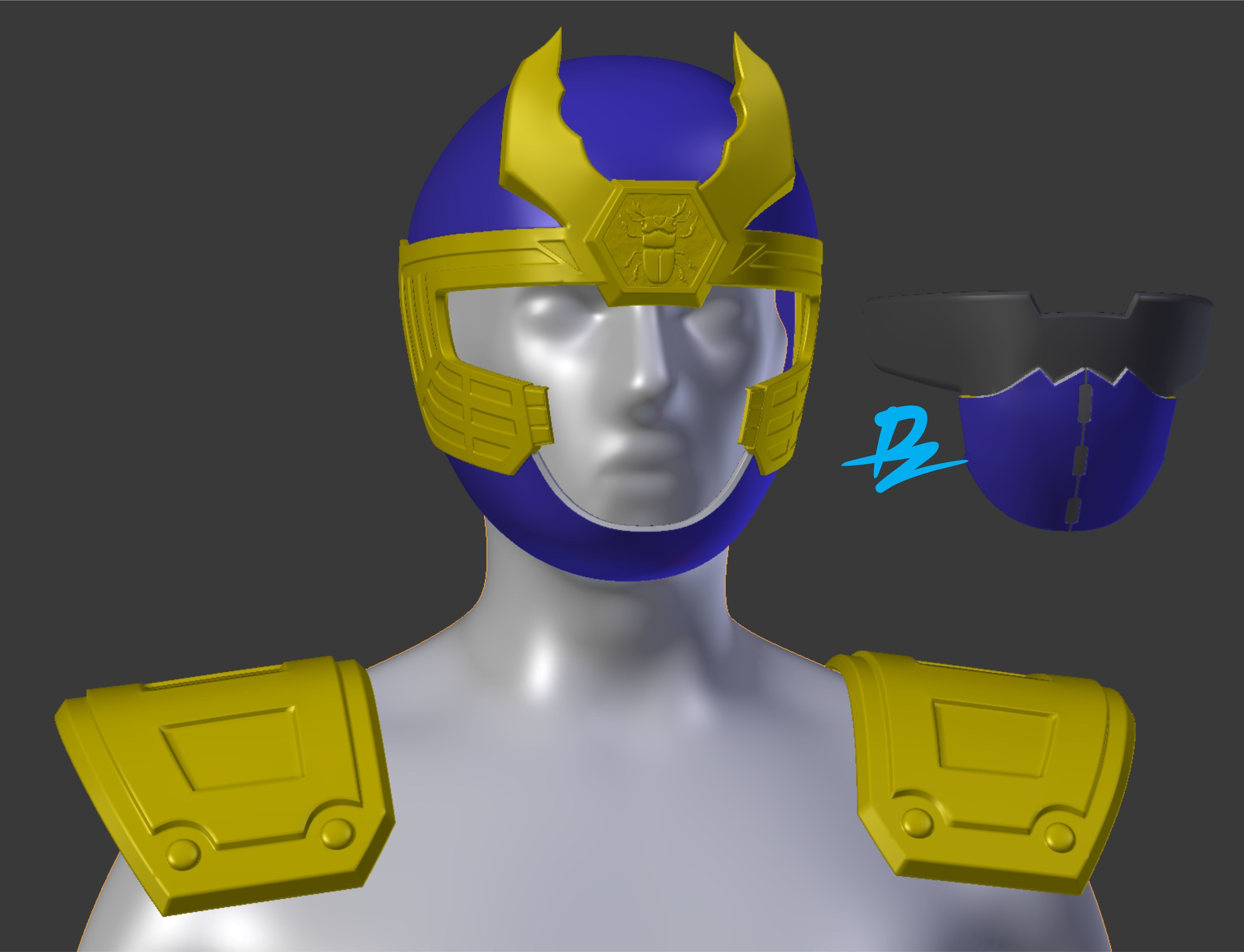gougaiger kuwaga raiger 3D model 3D printable | CGTrader