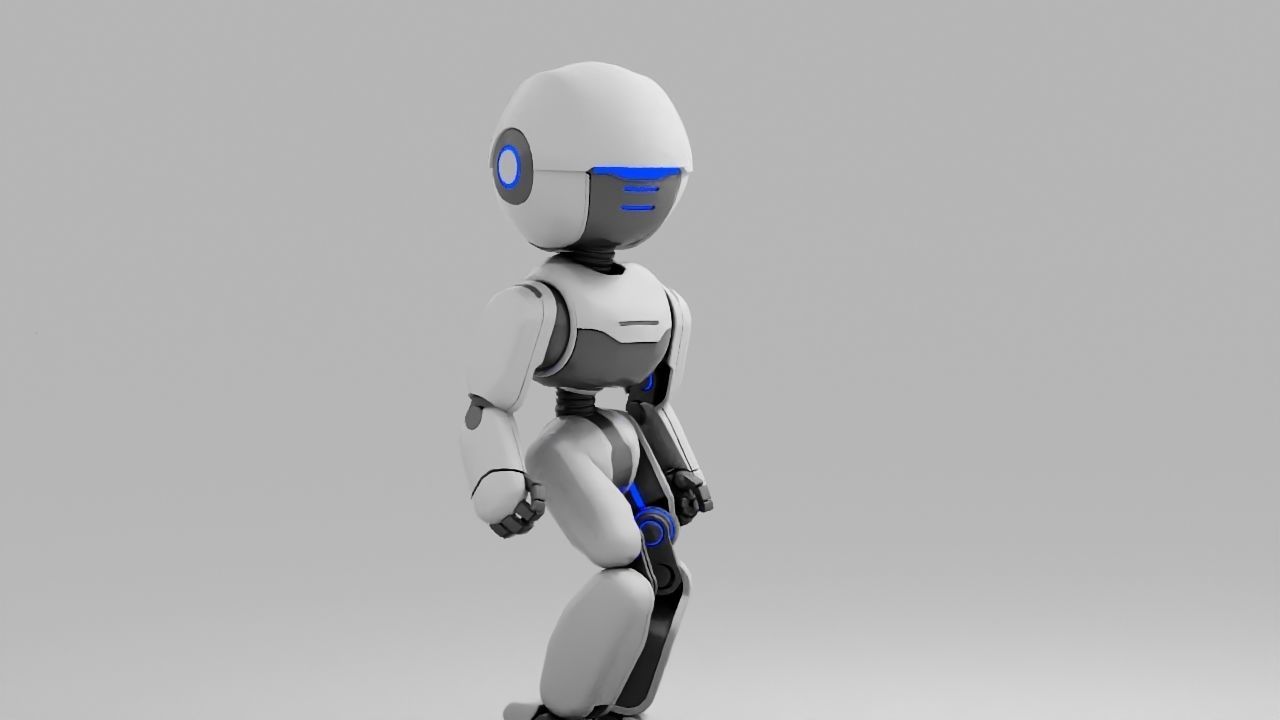 Droid rigged - animated character 3D model animated rigged | CGTrader