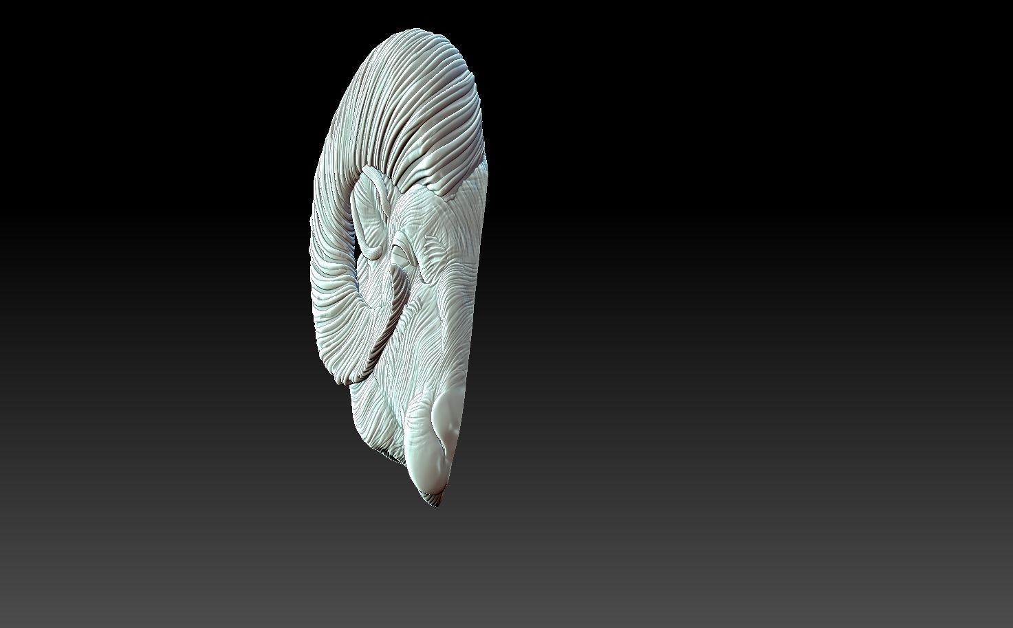 Mountain sheep head 3D model 3D printable | CGTrader