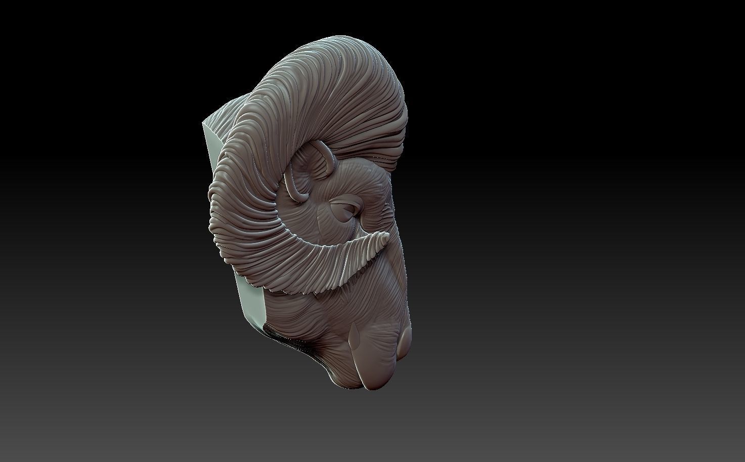 Mountain sheep head 3D model 3D printable | CGTrader