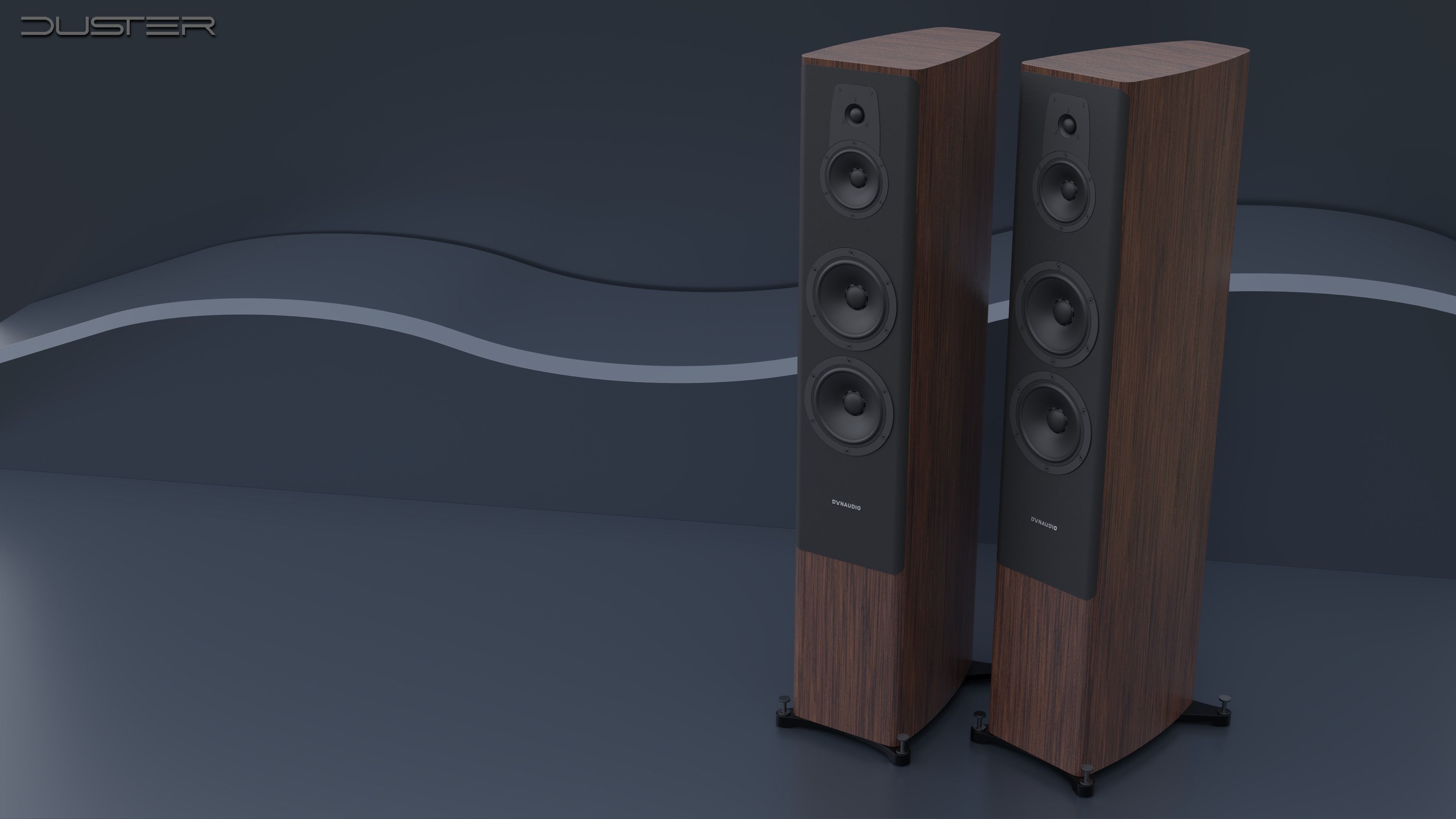 Dynaudio speakers and power amplifier 3D model | CGTrader