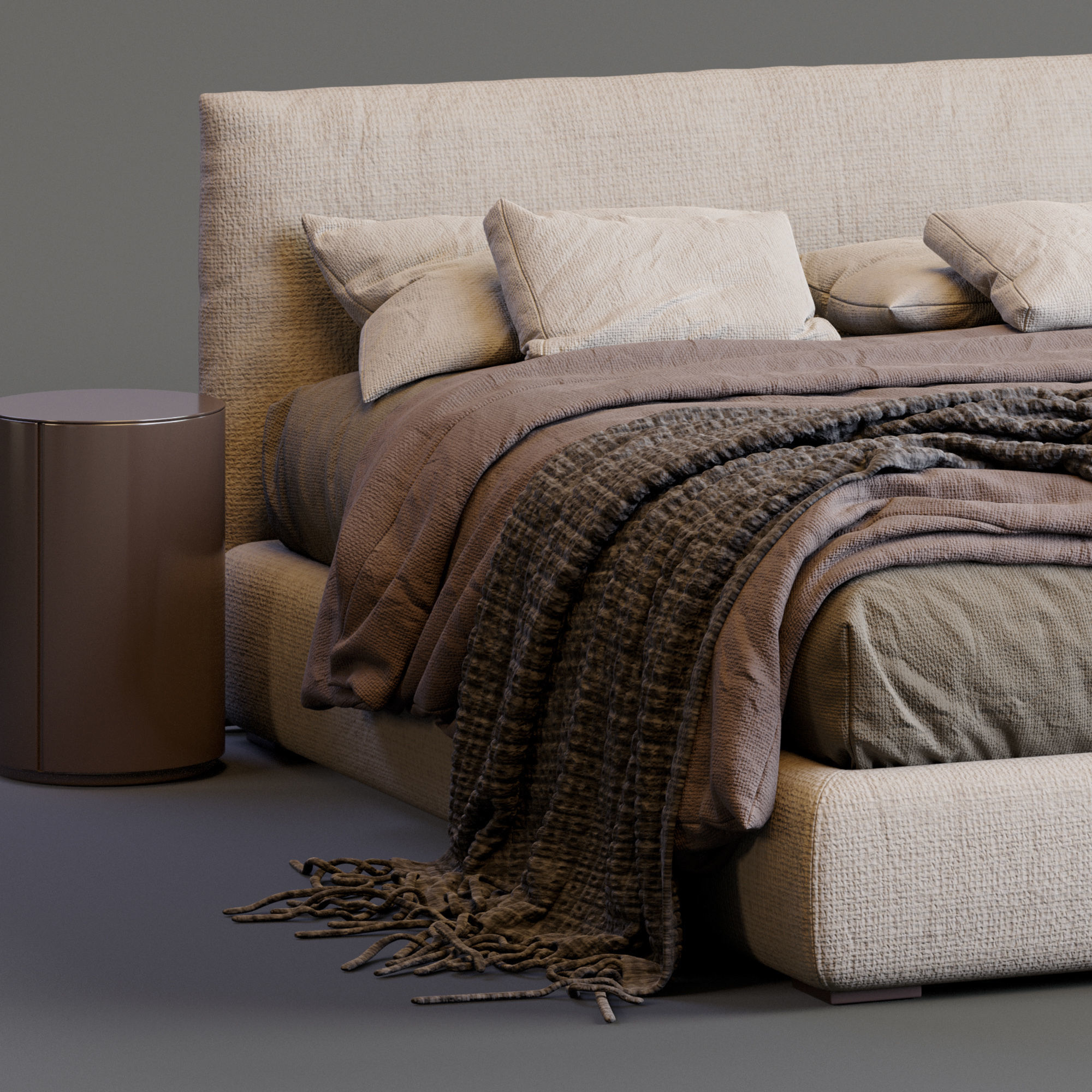 Meridiani Bed Scott 3D model | CGTrader