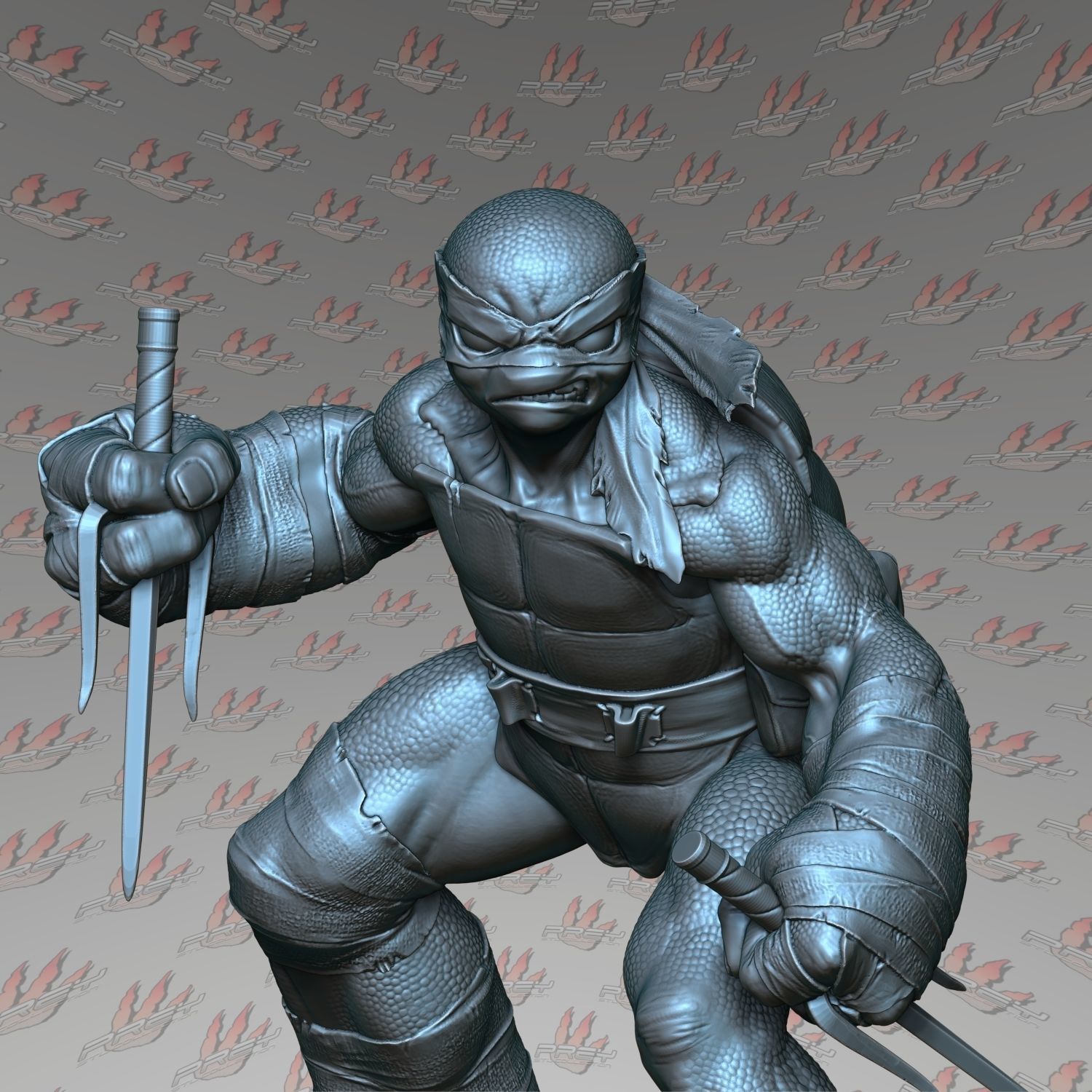 Raph 1-10 scale TMNT - IDW 3D model 3D printable | CGTrader