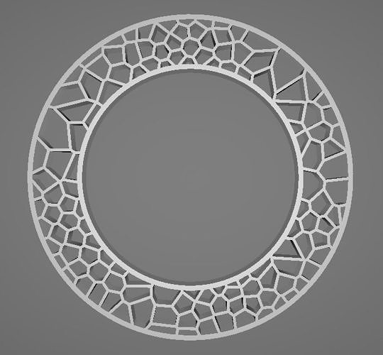 Circular round frame free 3D model 3D printable | CGTrader