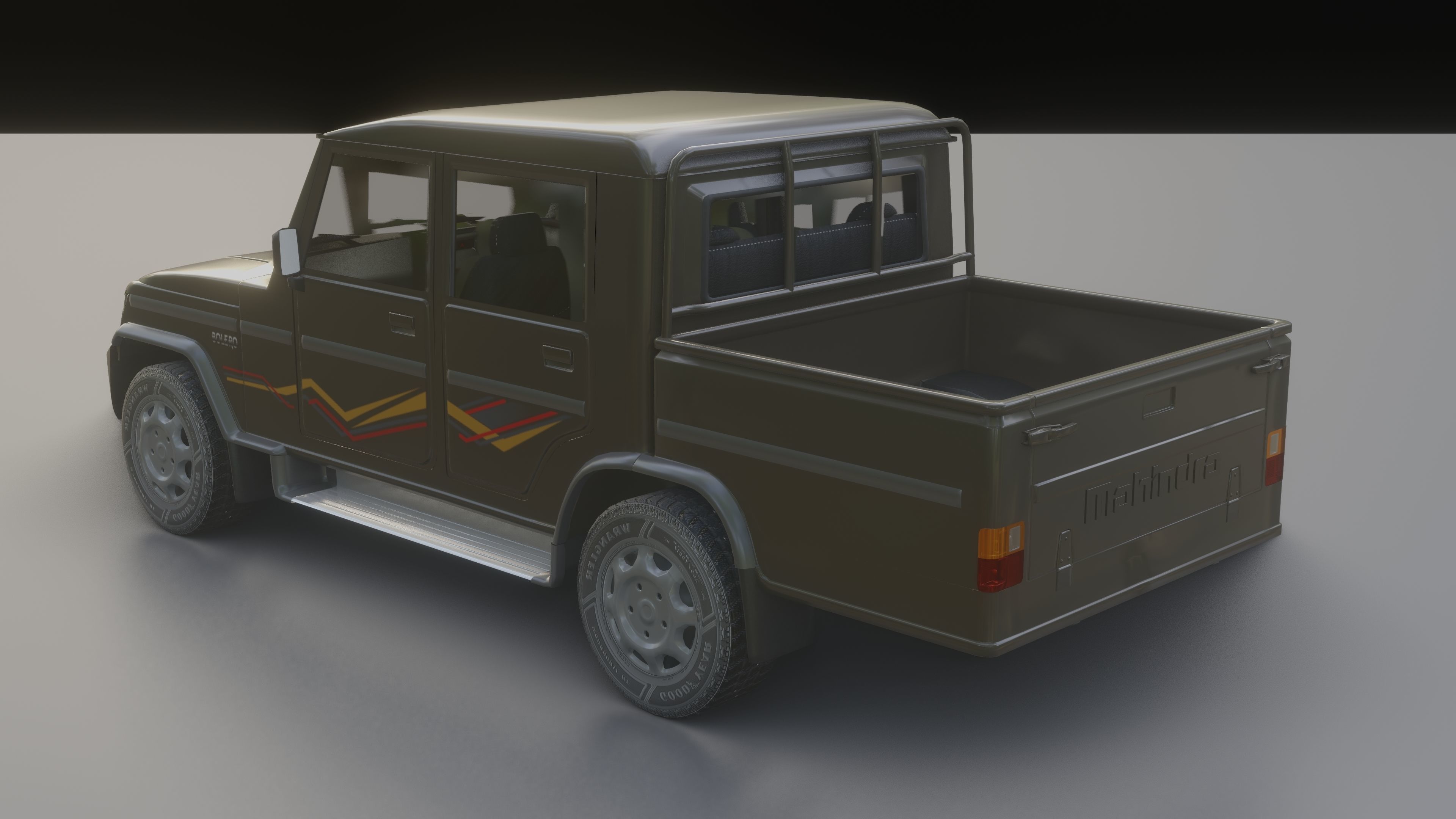 MAHINDRA BOLERO CAMPER 3D model | CGTrader