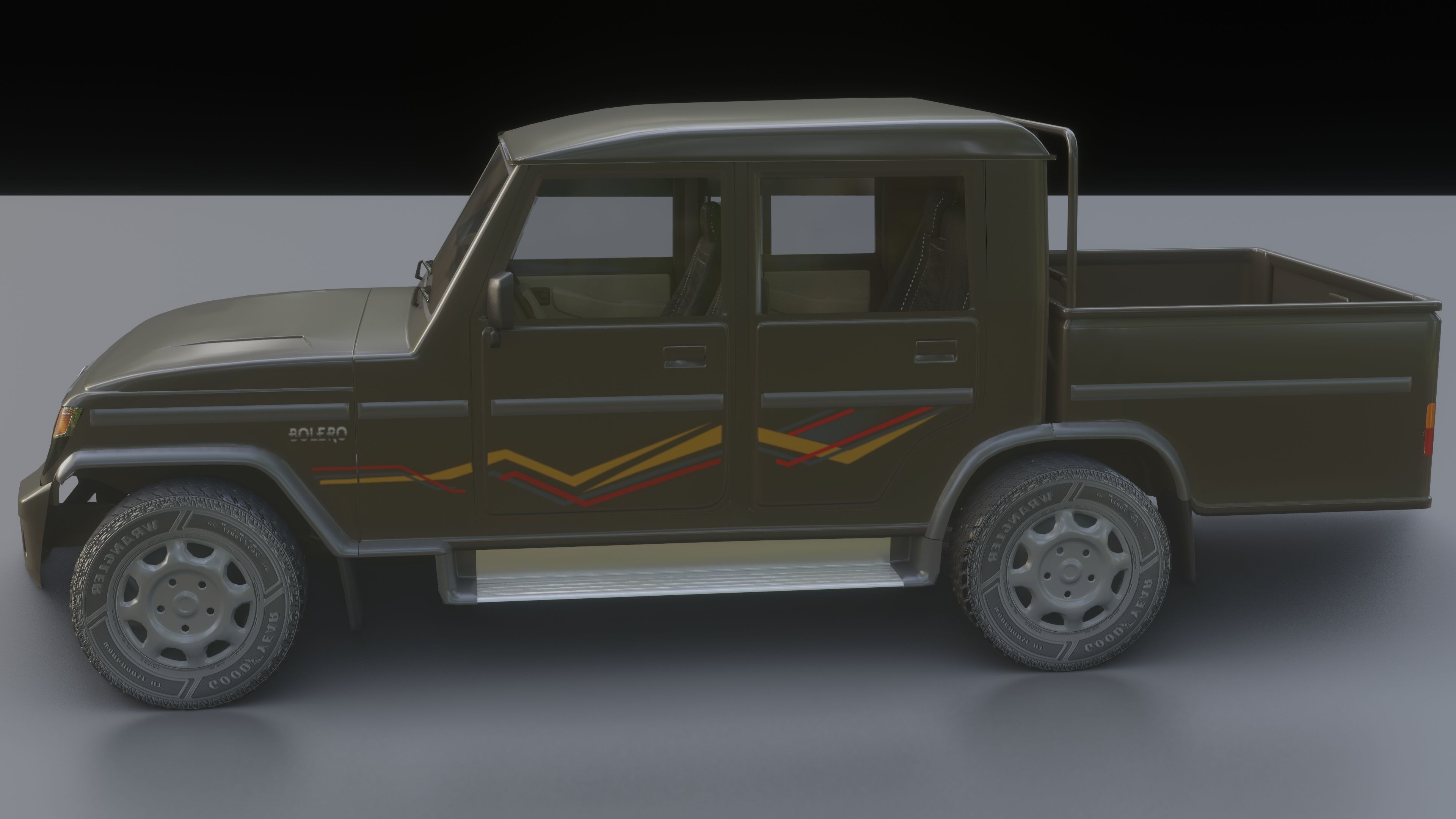 MAHINDRA BOLERO CAMPER 3D model | CGTrader