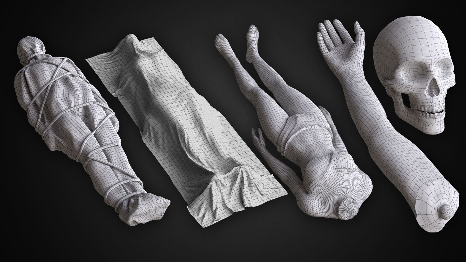 3D model Human Bodies Parts VR / AR / low-poly | CGTrader