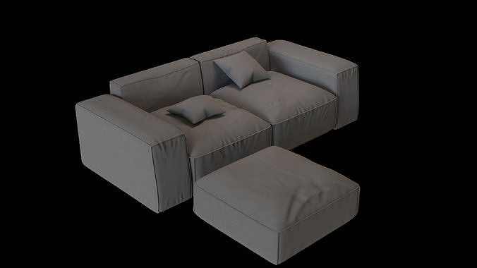 Couch sofa free 3D model | CGTrader