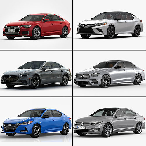 My Mid-Size Sedan Collection | CGTrader