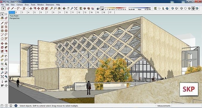 Sketchup Library M2 3D model | CGTrader