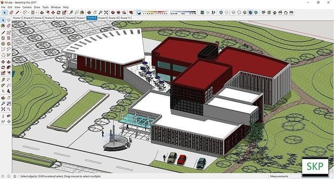 Sketchup Library N1 3D model | CGTrader