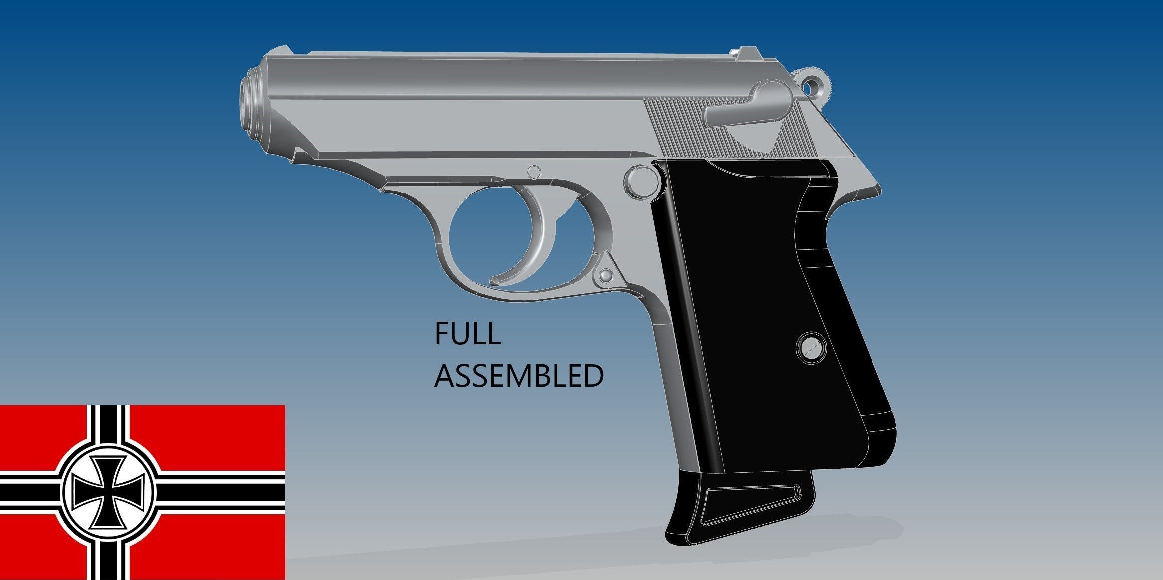 Walther PPK 3D model | CGTrader