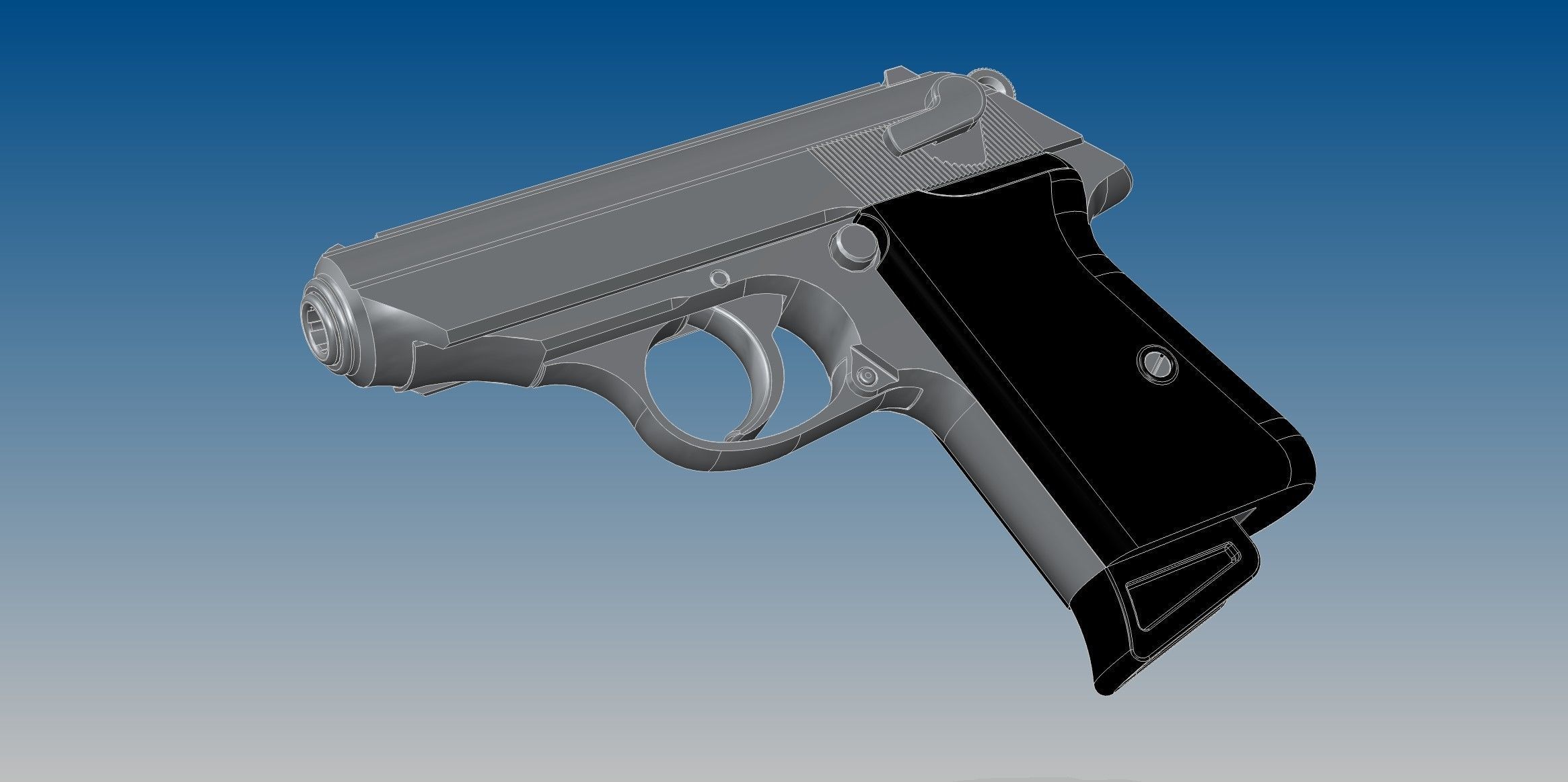 Walther PPK 3D model | CGTrader