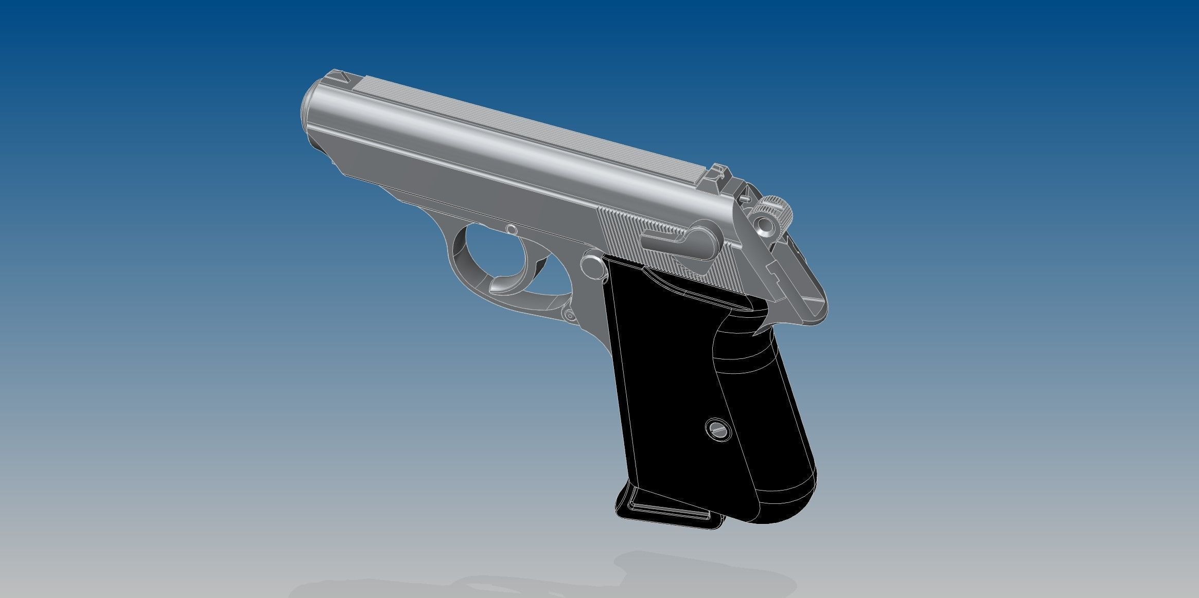 Walther PPK 3D model | CGTrader