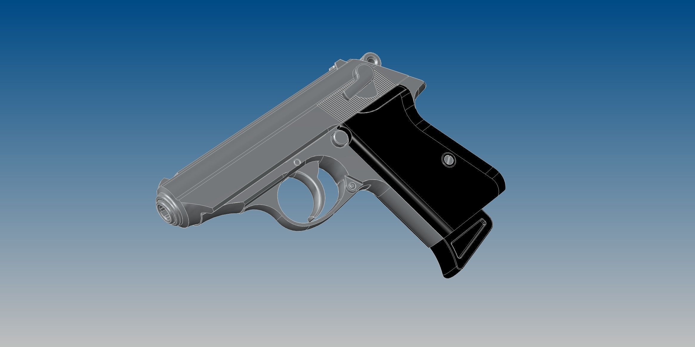 Walther PPK 3D model | CGTrader