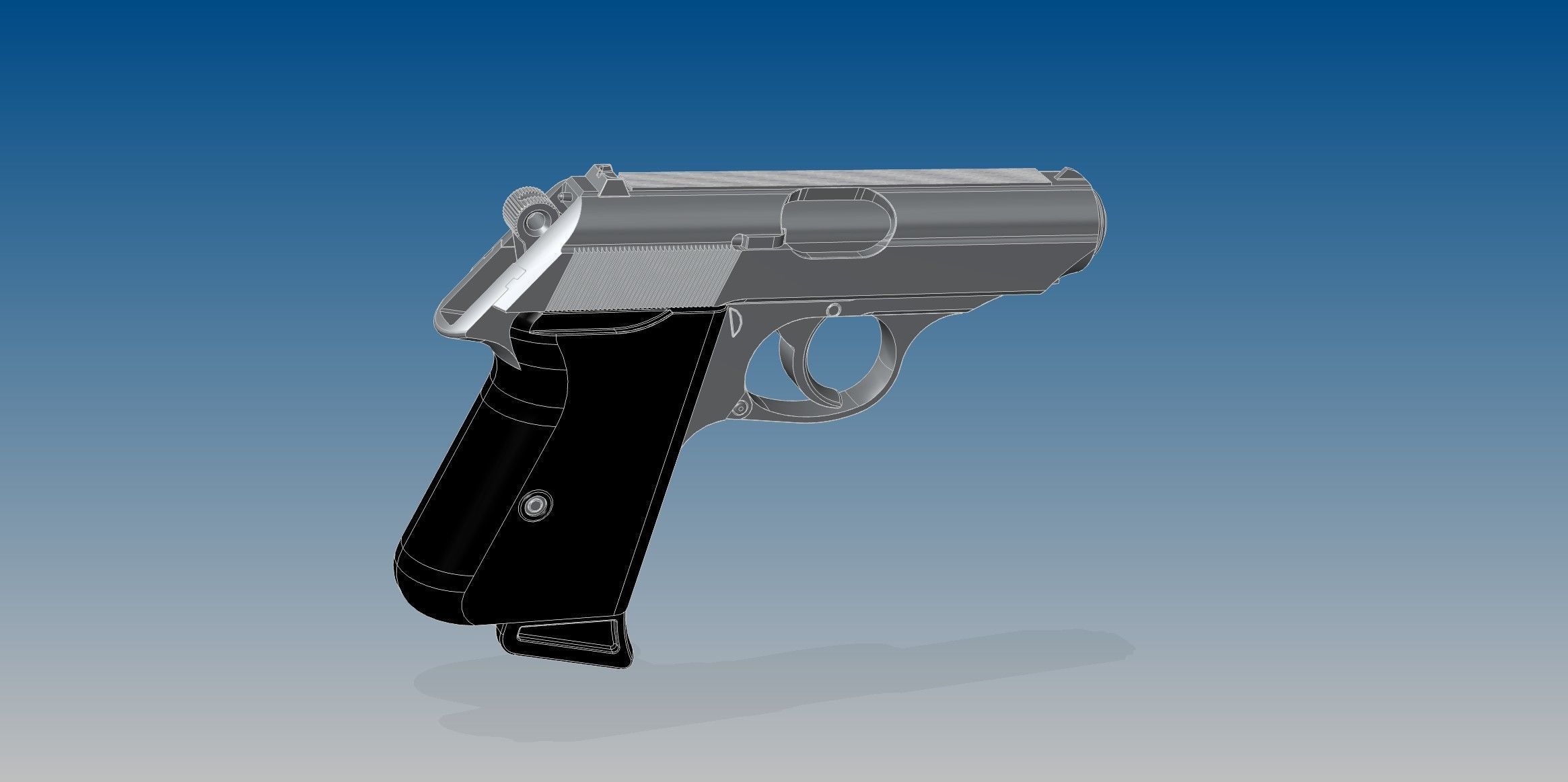 Walther PPK 3D model | CGTrader