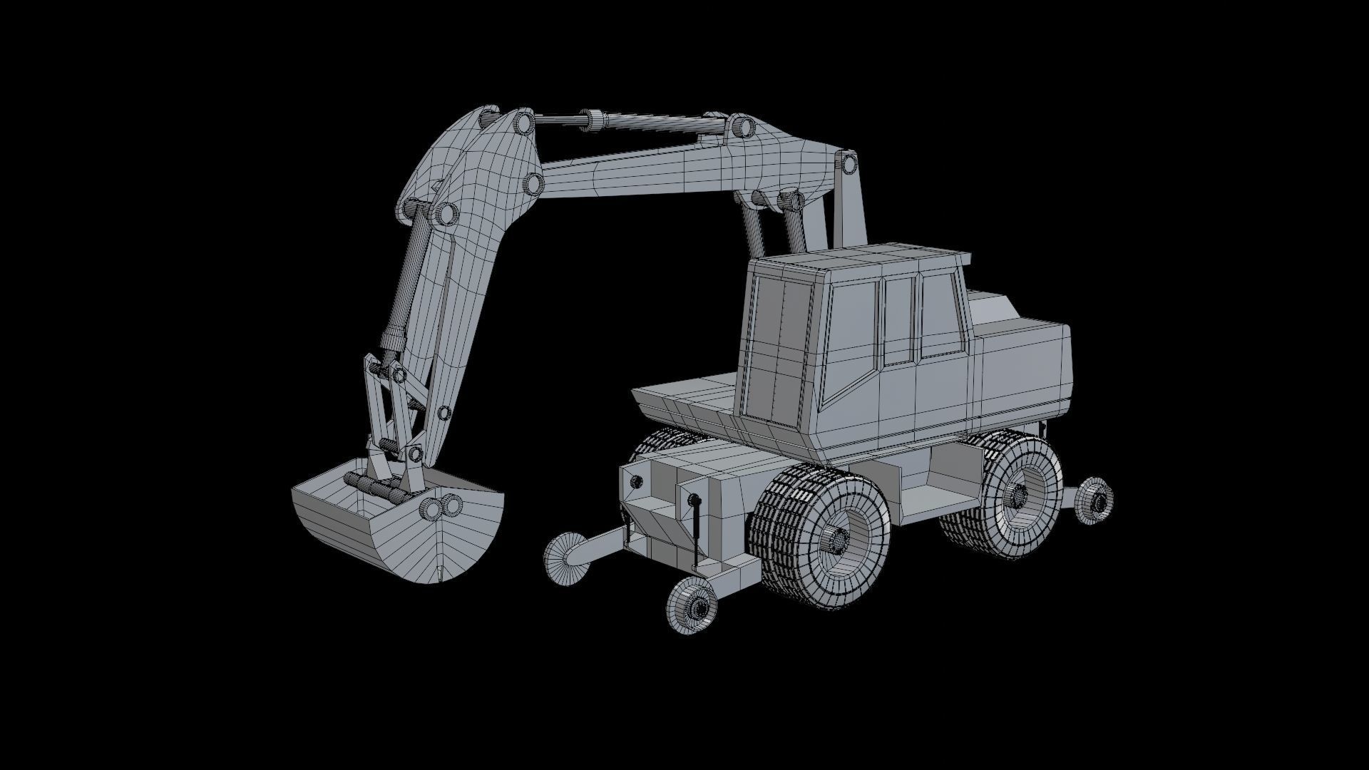 3D model Railroad excavator VR / AR / low-poly | CGTrader