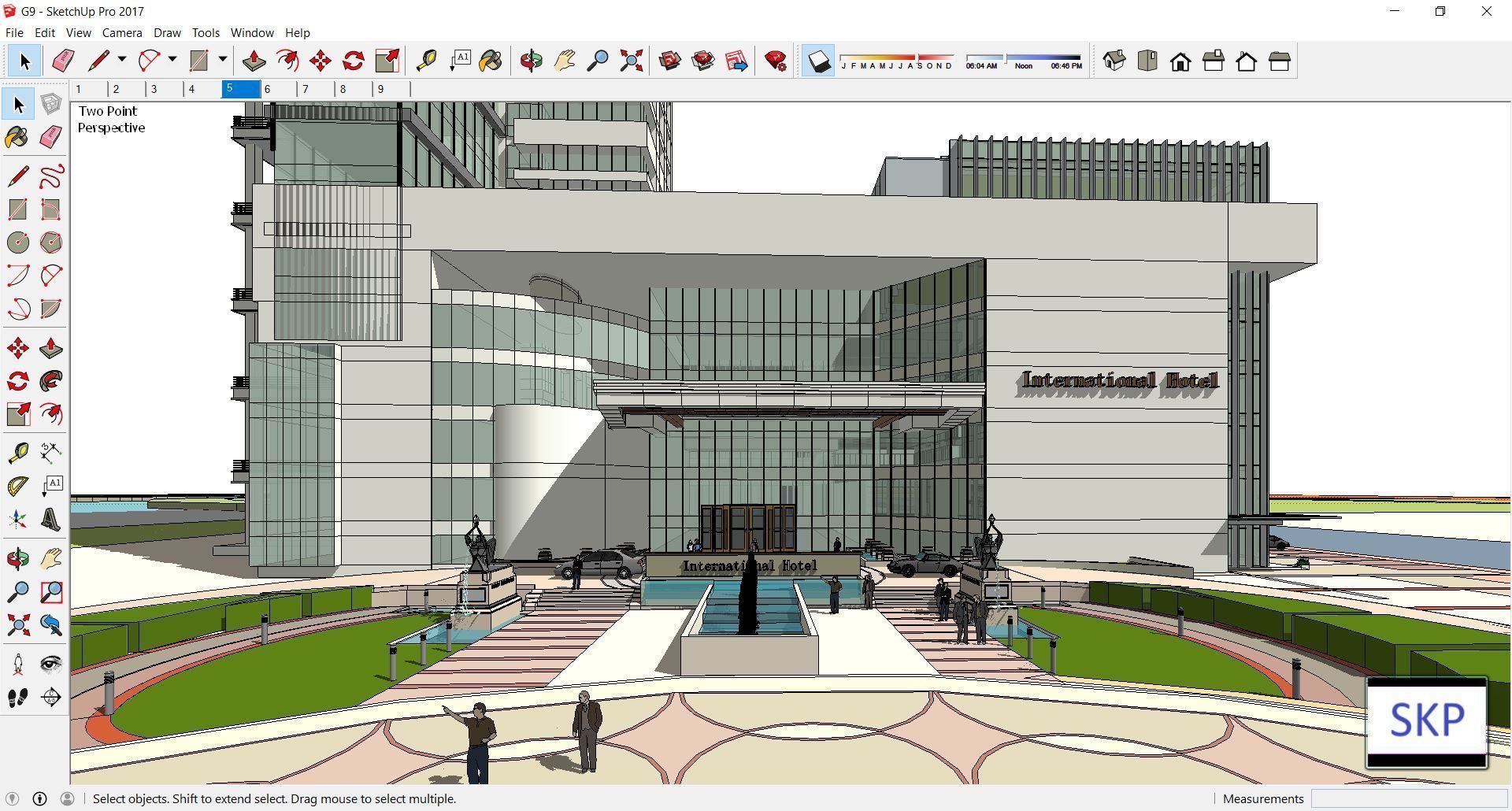 Sketchup Hotel G9 3D model | CGTrader