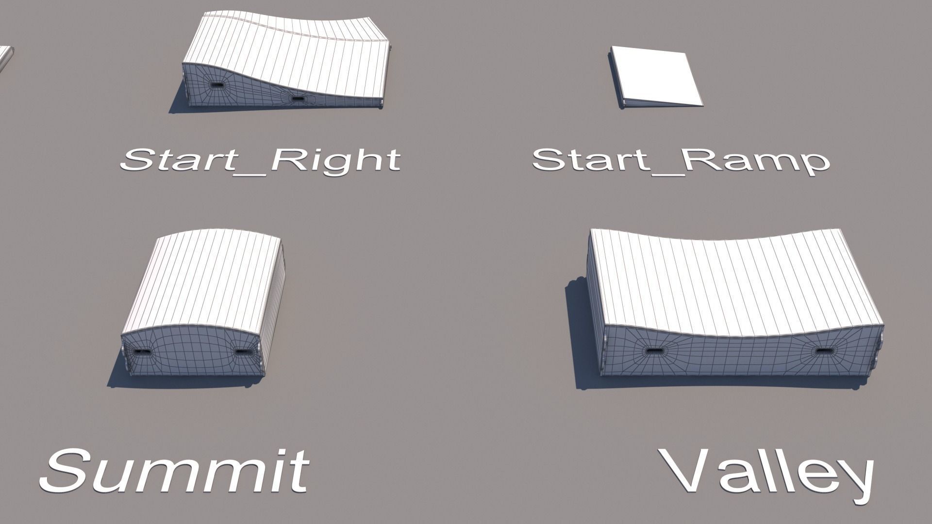 Pump Track Modular 3D model | CGTrader