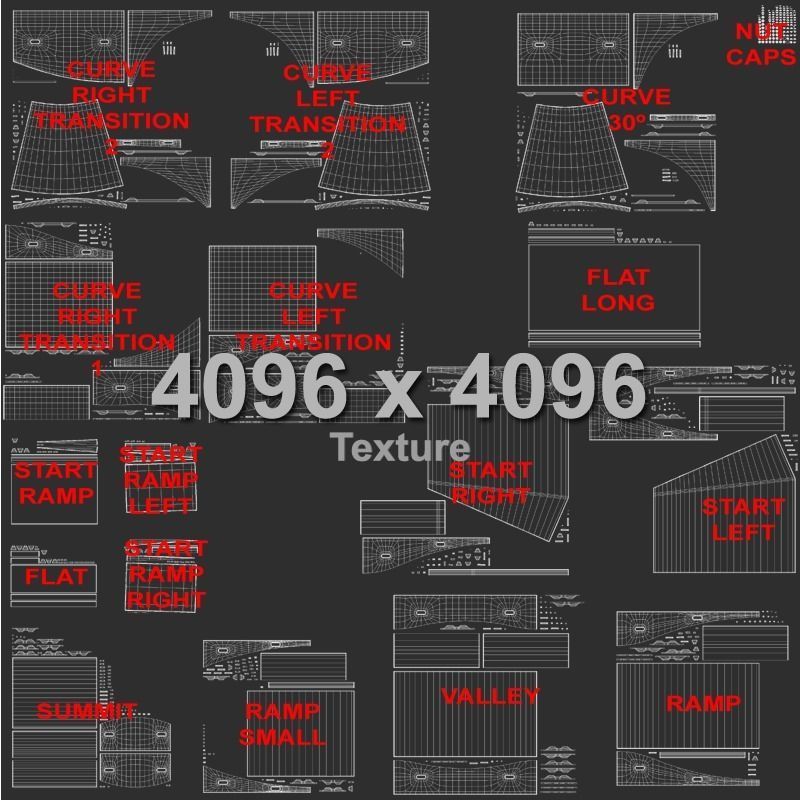 Pump Track Modular 3D model | CGTrader
