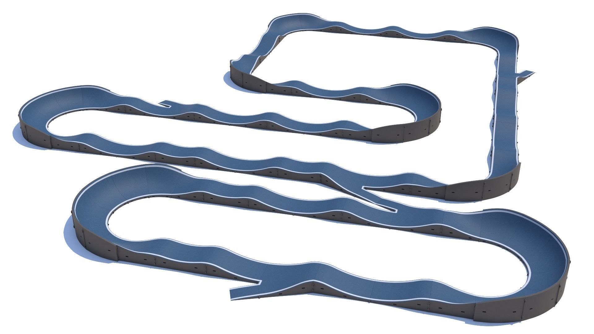 Pump Track Modular 3D model | CGTrader