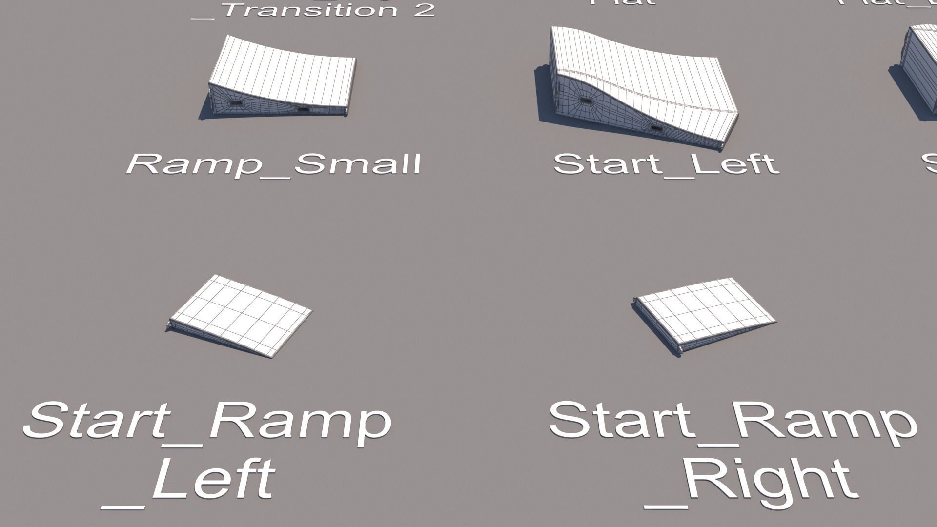 Pump Track Modular 3D model | CGTrader