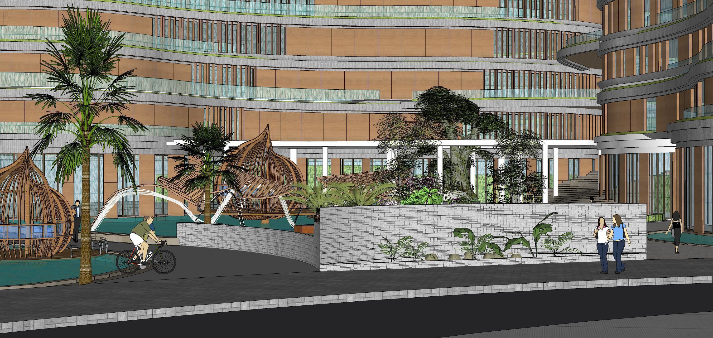 Sketchup Hotel T2 3D model | CGTrader