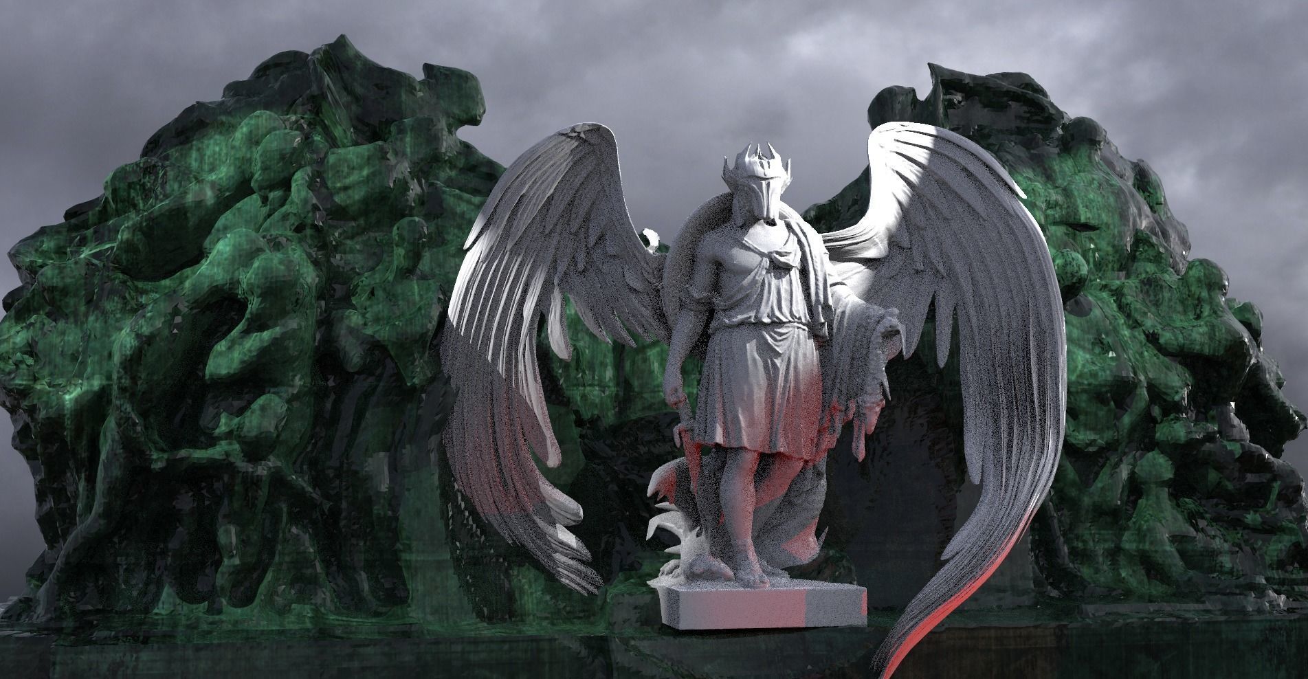 Jason Angel Form with abstract model base 2 3D model | CGTrader