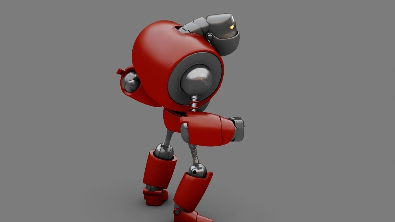Crazy Frog Robot rigged character 3D model rigged | CGTrader