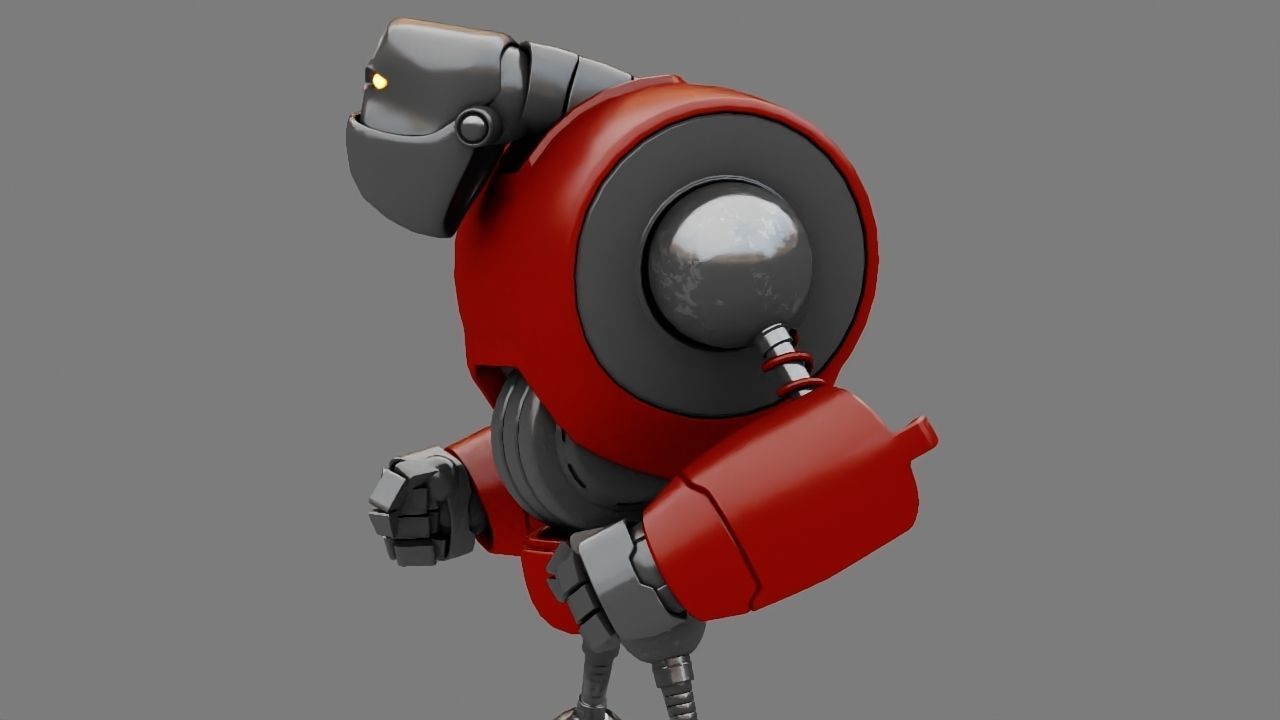 Crazy Frog Robot rigged character 3D model rigged | CGTrader